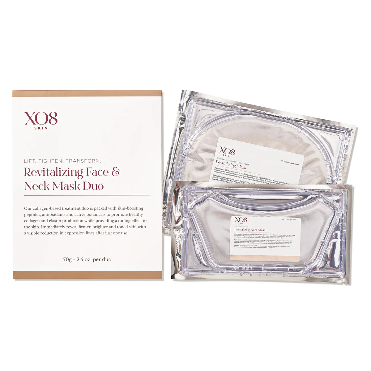 XO8 Revitalizing Face and Neck Mask Duo – Pure Spa and Skincare